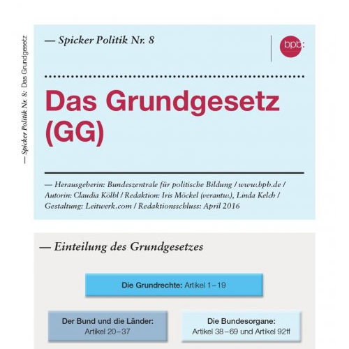 Unterrichtsmaterialien zum Grundgesetz – Der Landesbeauftragte für politische Bildung in ...